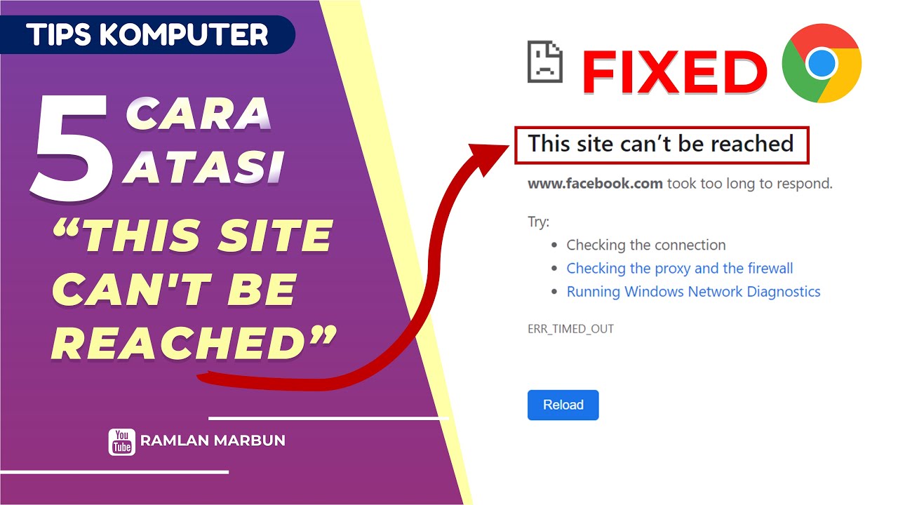 5 Cara Ampuh Mengatasi This Site Can T Be Reached Di Google Chrome