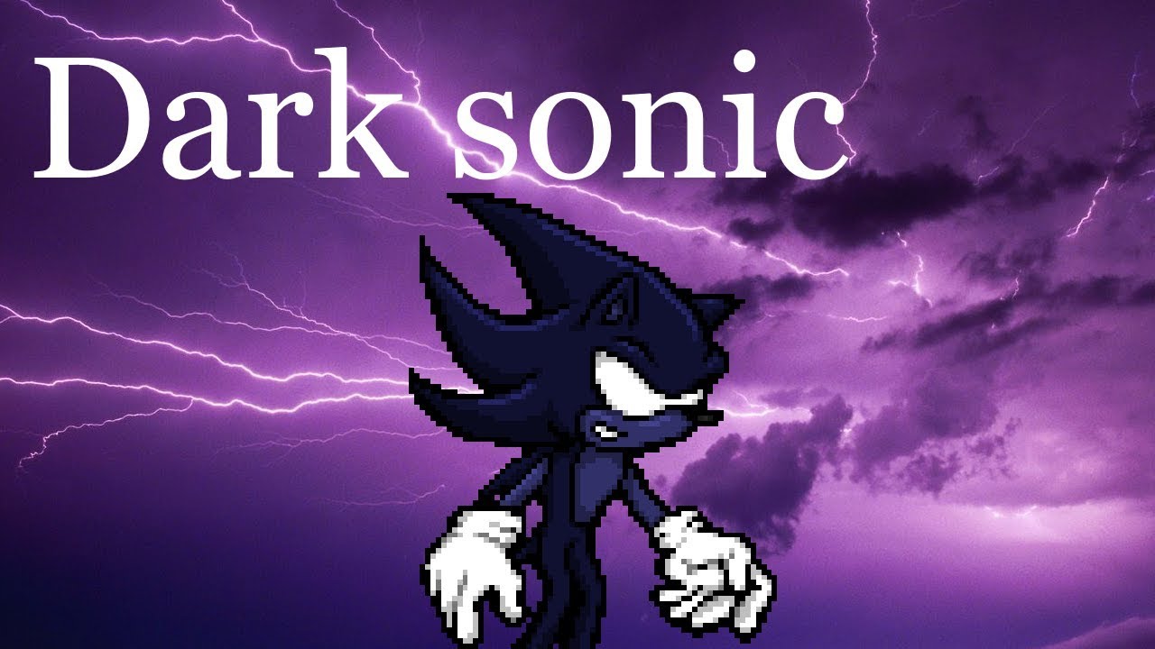 Dark Sonic Sprite Animation Test Youtube