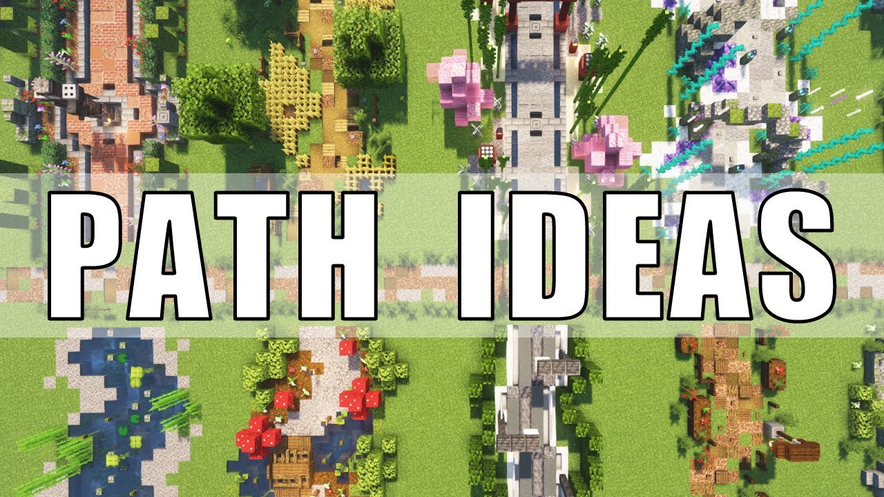 Minecraft How To Build Inspirational Paths Path Design Ideas Youtube