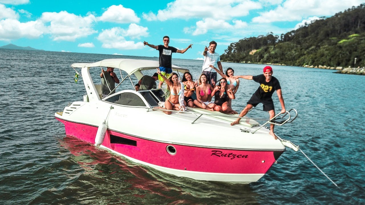 Minha Nova Lancha Na Praia Youtube