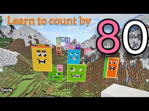 Learn To Count By 80 With Noah Minecraft Number Blocks Kids Learning