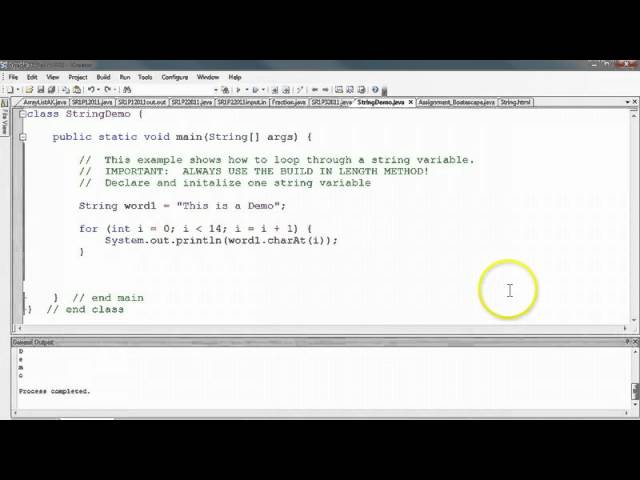 Java Strings Using Loops