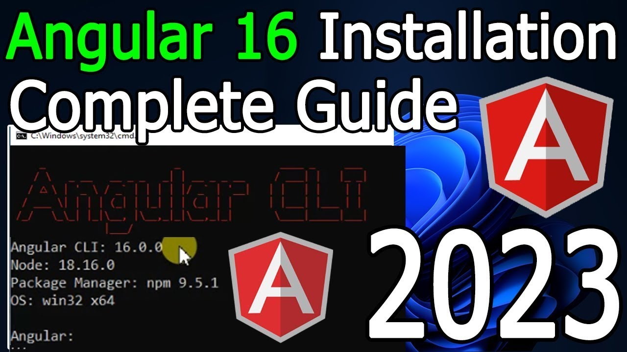 Angular 16 Installation Step Angular Angular Youtube