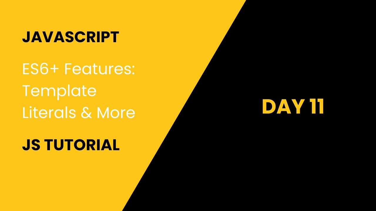 Es6 Features Explained Part One Youtube