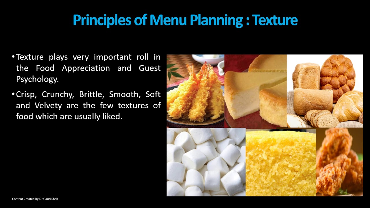 Menu Planning Youtube