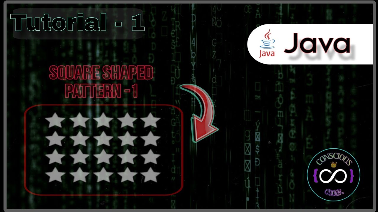 Java Pattern Tutorial Pattern 1 Conscious Coder Youtube