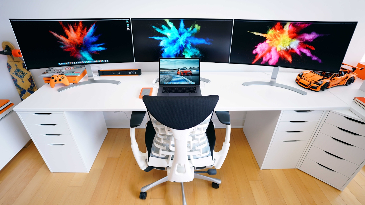 Entire Studio Setup On One Desk Studio Setup