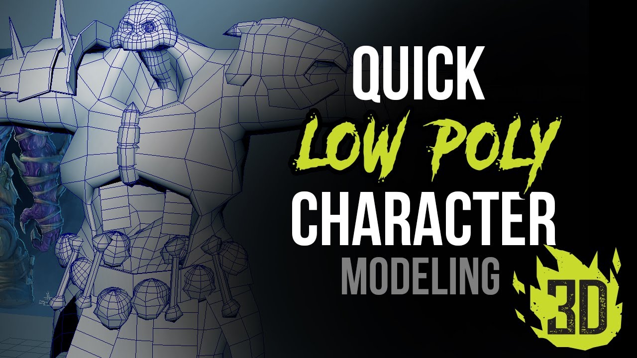 Quick Low Poly Character Modeling Youtube