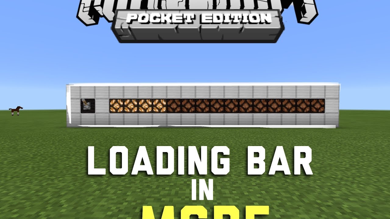 How To Make Loading Bar In Mcpe Youtube