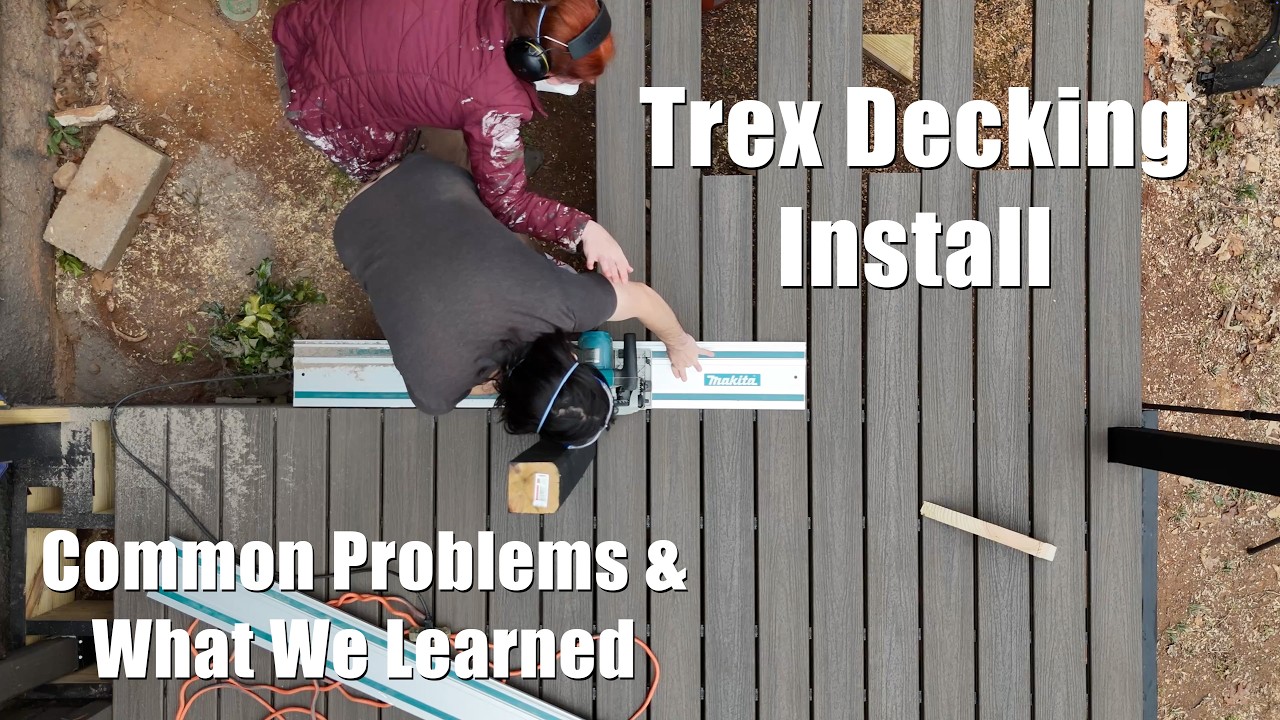 Installing Trex Decking Diy Modern Deck Build Youtube
