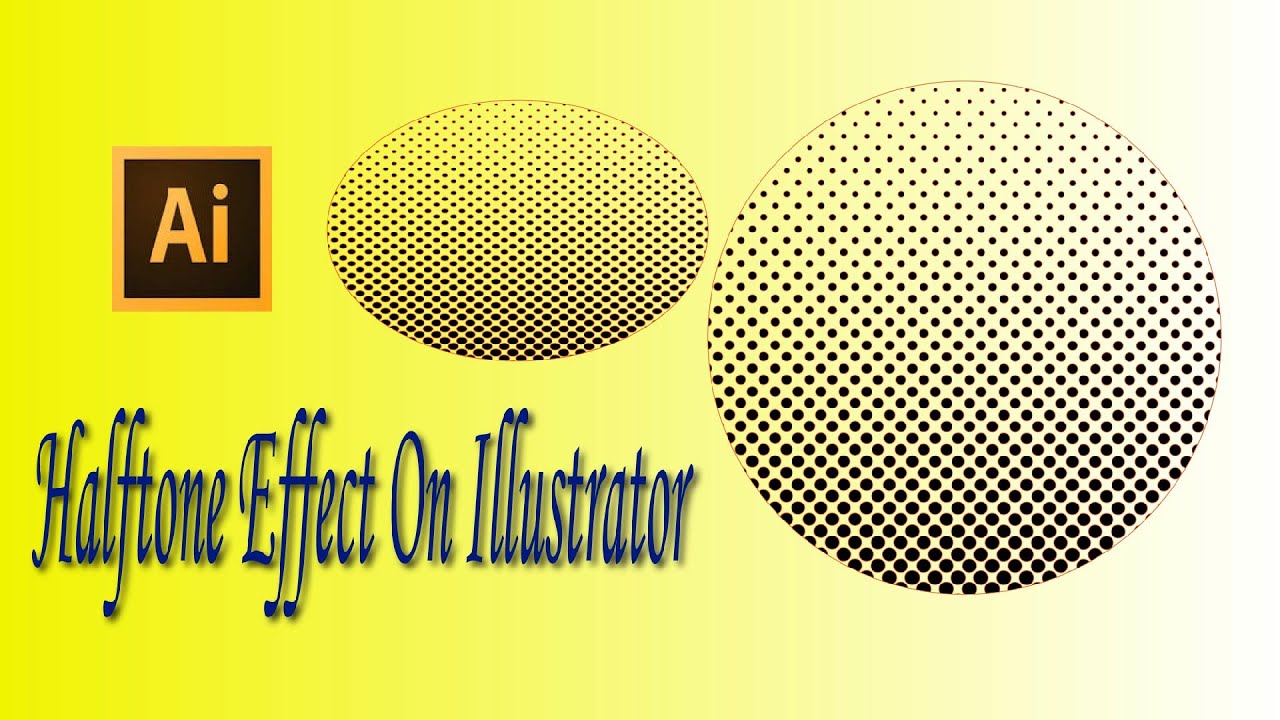 Illustrator Tutorial Halftone Effect Super Easy Illustrator Logo
