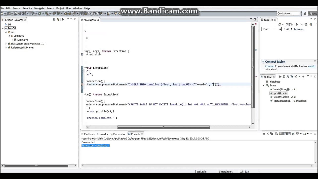Java Mysql Insert Youtube