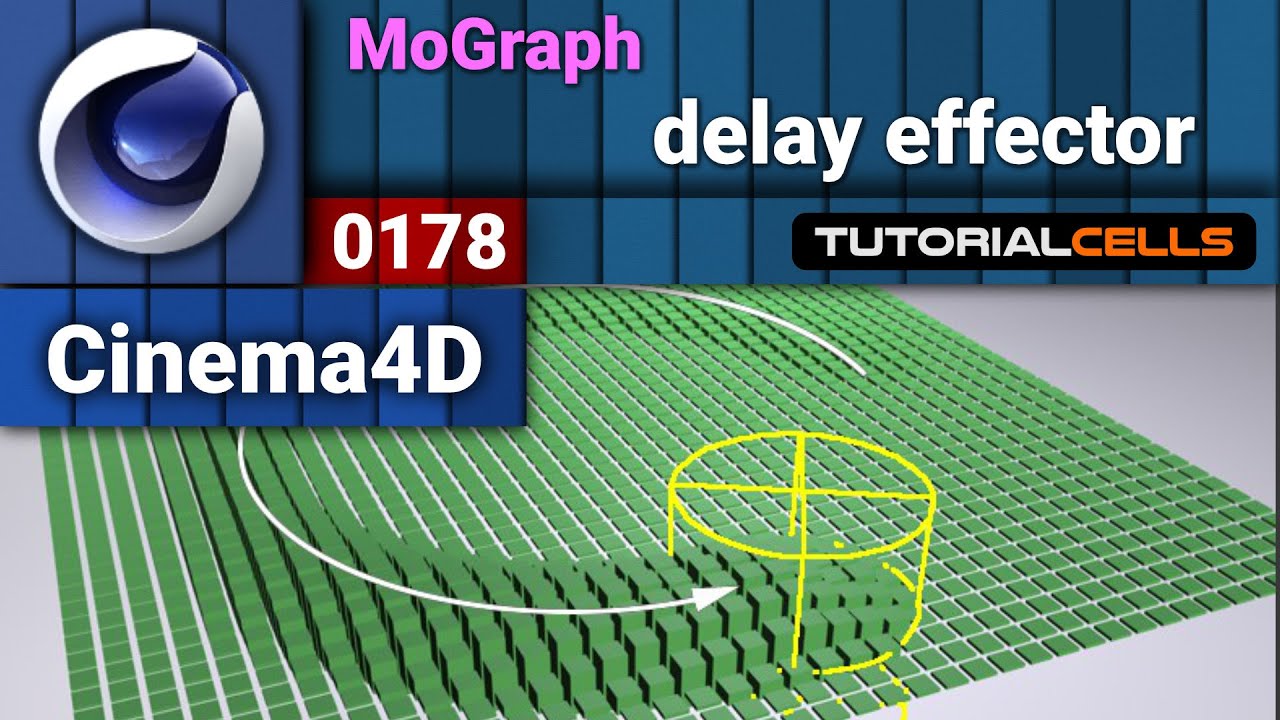 0178 Mograph Delay Effector In Cinema 4d Youtube