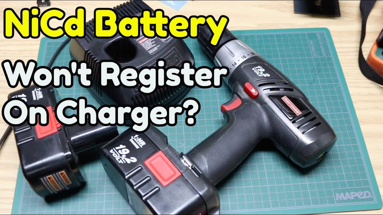 How To Revive A Nicd Drill Battery That Won T Charge Youtube