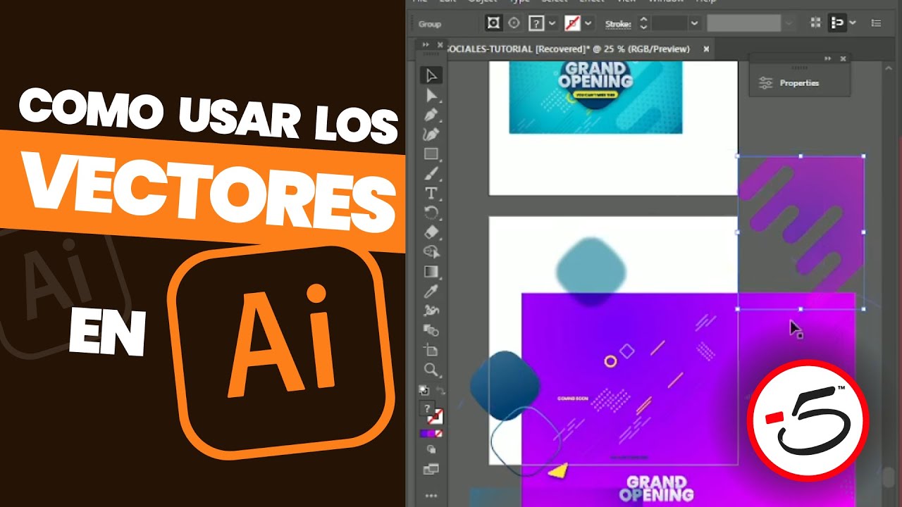 Como Usar Los Vectores En Adobe Illustrator Youtube