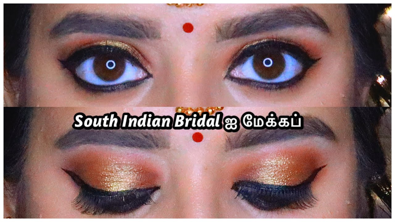 South Indian Bridal Eye Makeup Tutorial Saubhaya Makeup