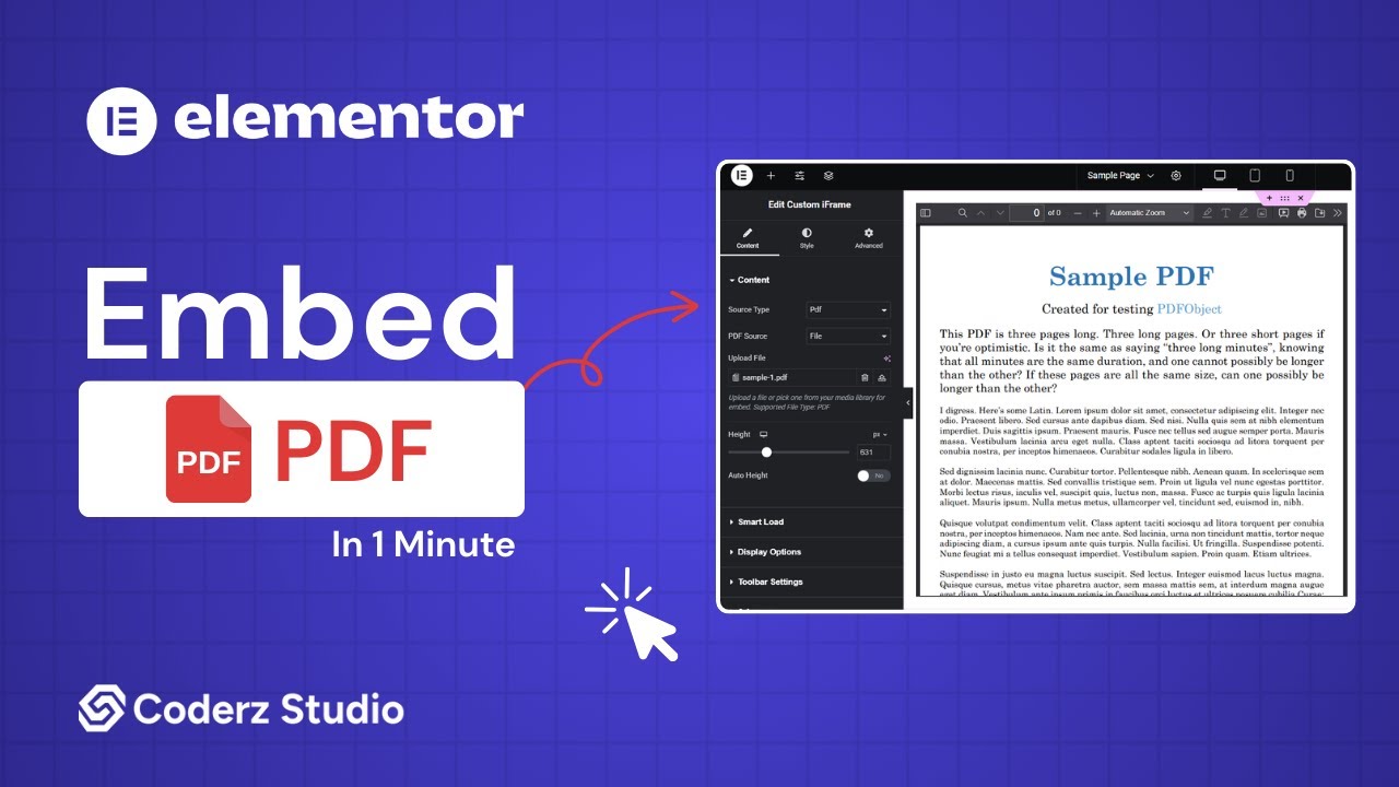 How To Embed Pdf In Elementor For Free Best Elementor Pdf Viewer