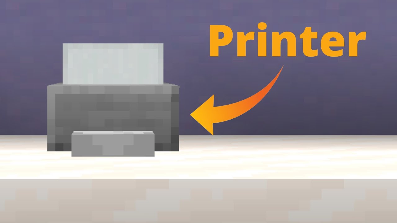 Minecraft Printer Building Tutorial Shorts Youtube