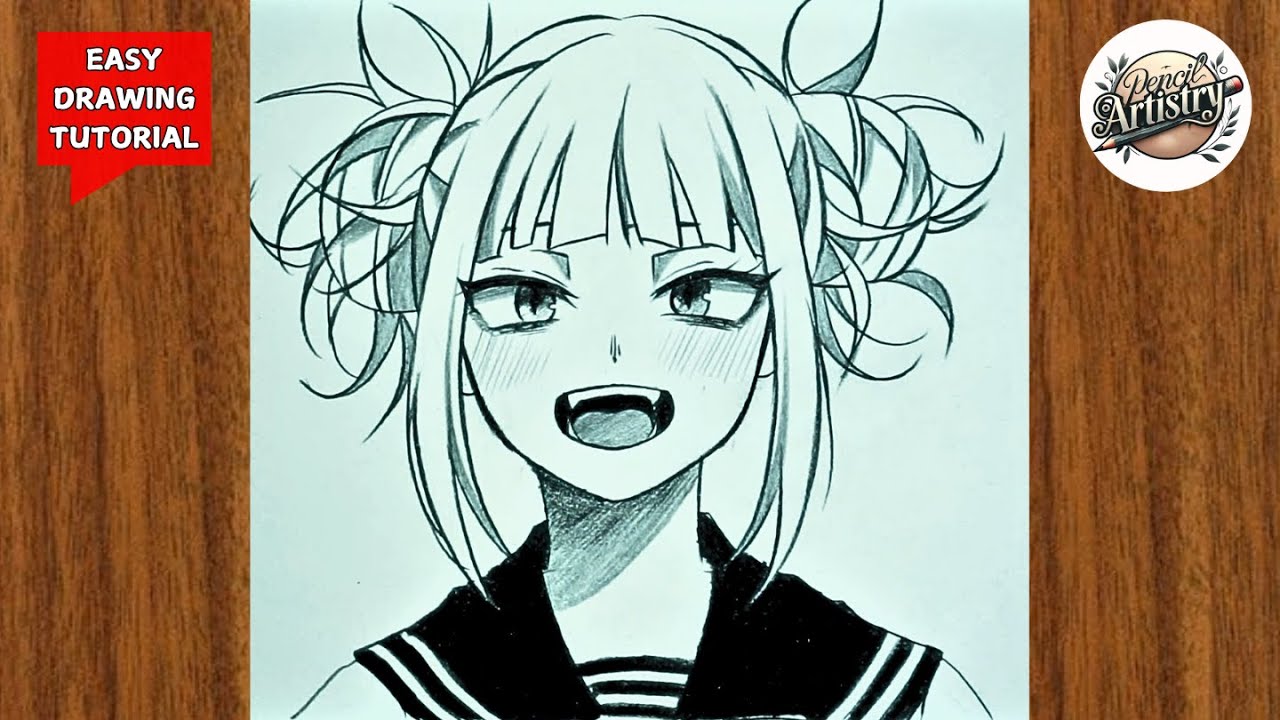 How To Draw Himiko Toga From My Hero Academia Step By Step Sketch
