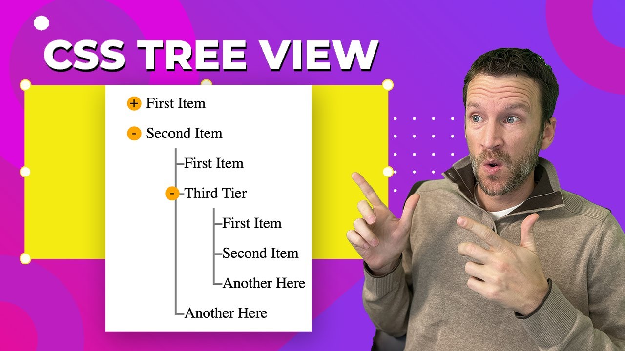 Pure Css Tree View With Custom Tree Icons Youtube