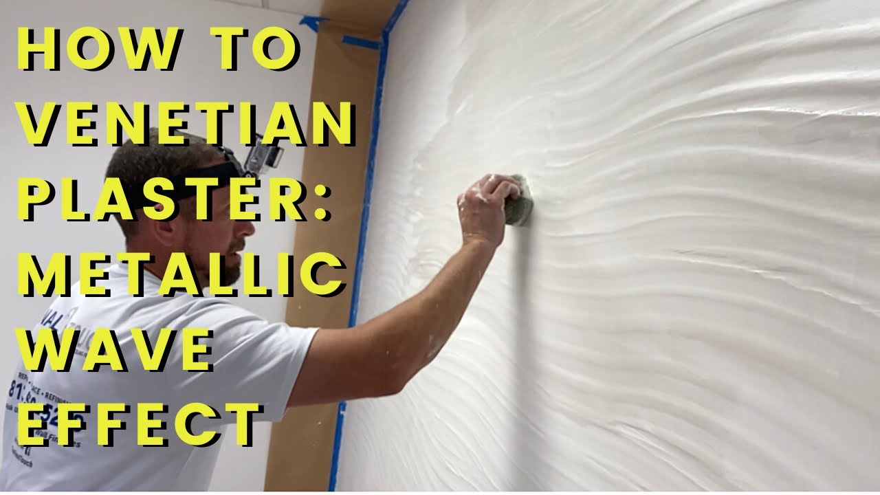 How To Create Metallic Wave Effect Wall With Venetian Plaster Youtube