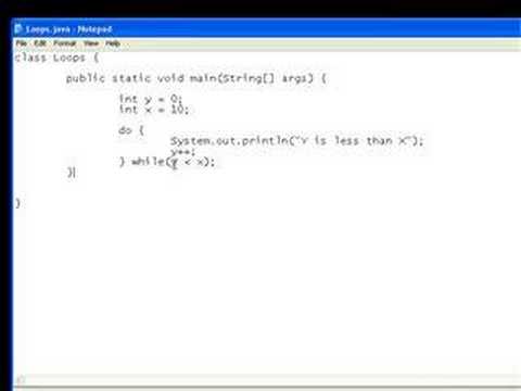 Java Video Tutorial 6 Loops Youtube