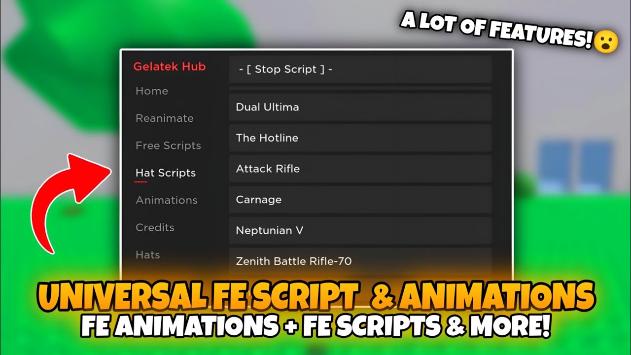 New Gelatek Hub Universal Fe Scripts Animations Youtube