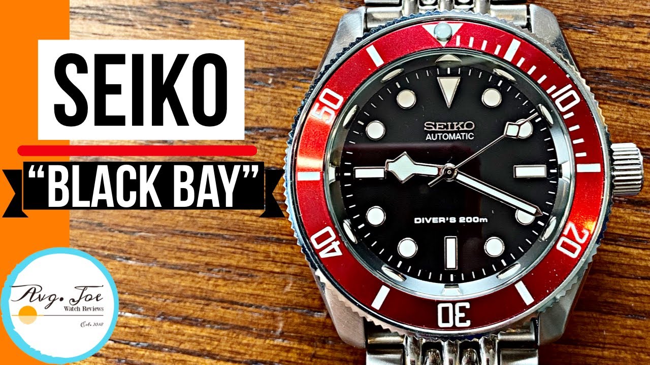 Custom Seiko Black Bay With Red Bezel Youtube
