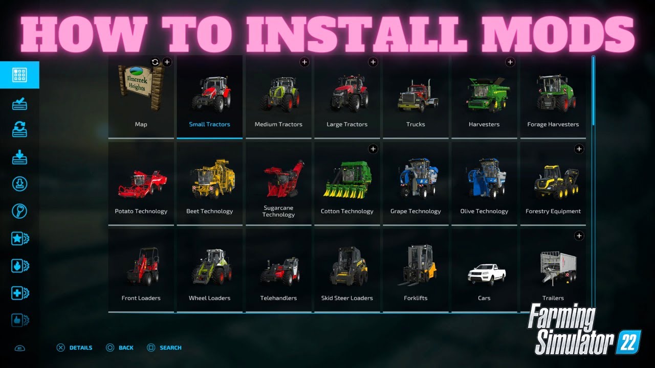 How To Install Mods In Farming Simulator 22 Ps5 Fs22 Youtube
