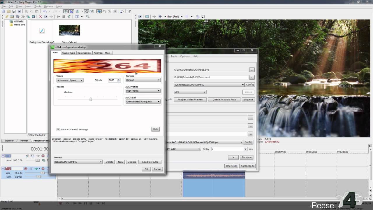 Sony Vegas Tutorial Encoding With Megui Youtube