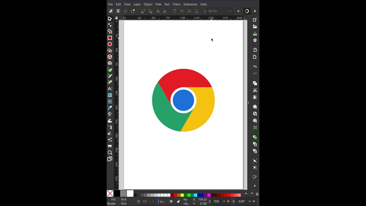 Create Google Chrome Icon Easily In Inkscape Youtube