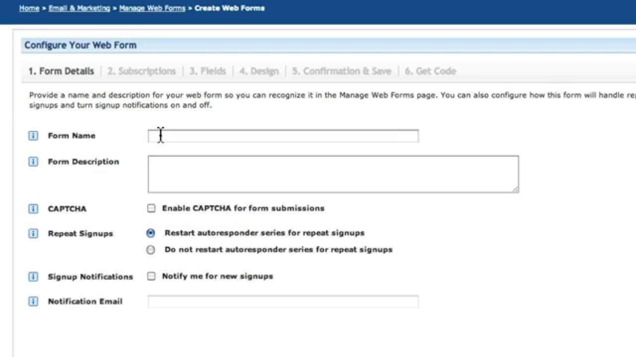 Web Forms Youtube