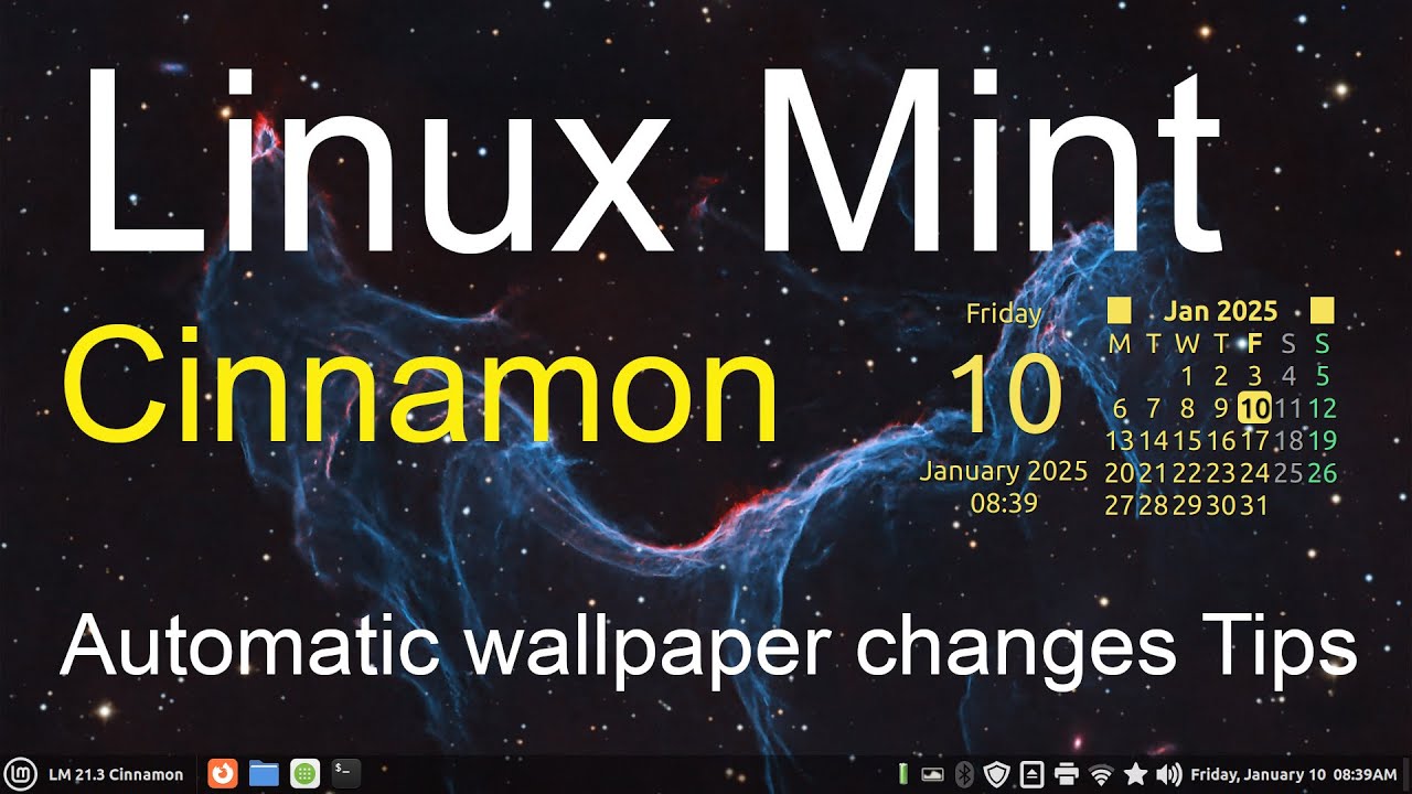Linux Mint Cinnamon Automatic Wallpaper Changes Tips Youtube