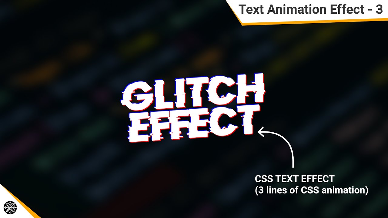 How To Create Glitch Effect In Css Text Effect Cool Css Animation