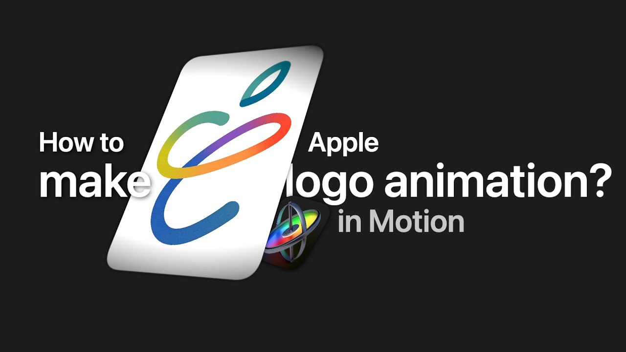 Tutorial Make Apple Logo Animation In Motion Youtube