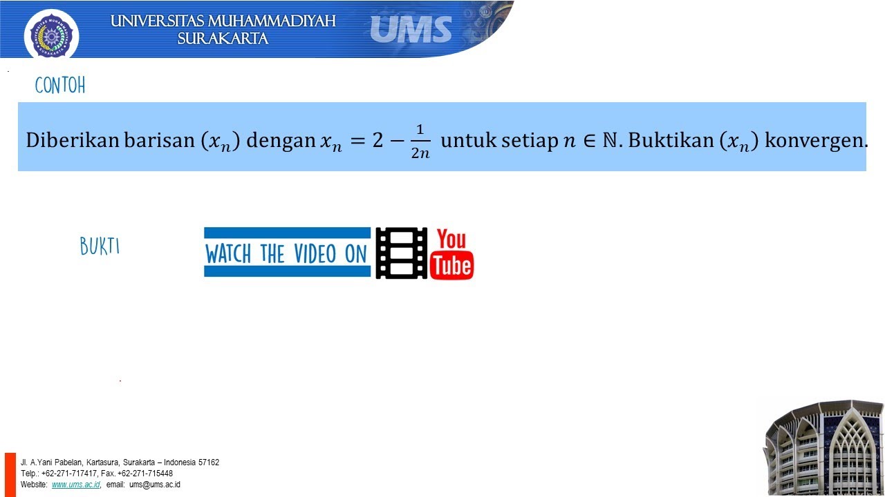 Contoh Barisan Konvergen Part 3 Youtube