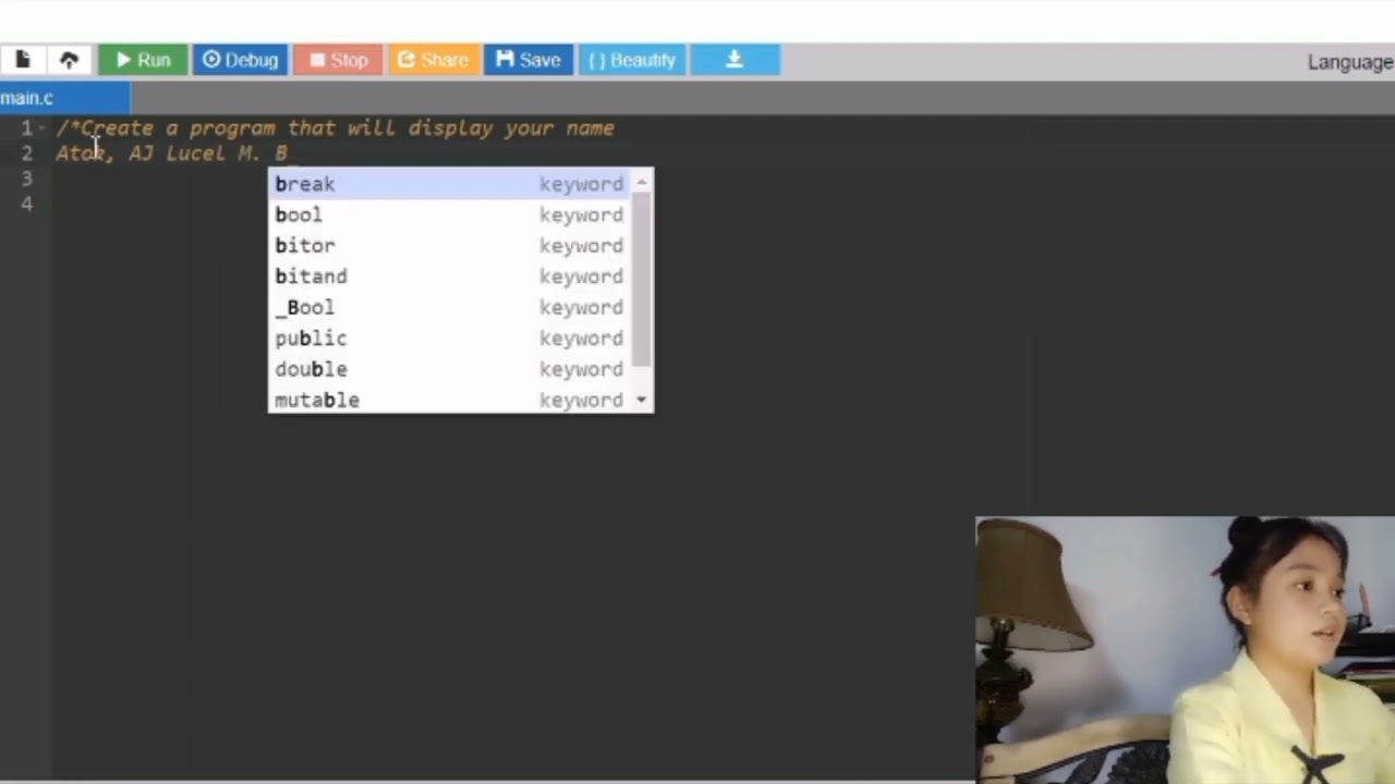 Create A Program That Will Display Name Programming Youtube