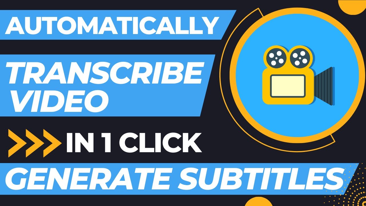 How To Transcribe Video To Text Easily And Generate Subtitles