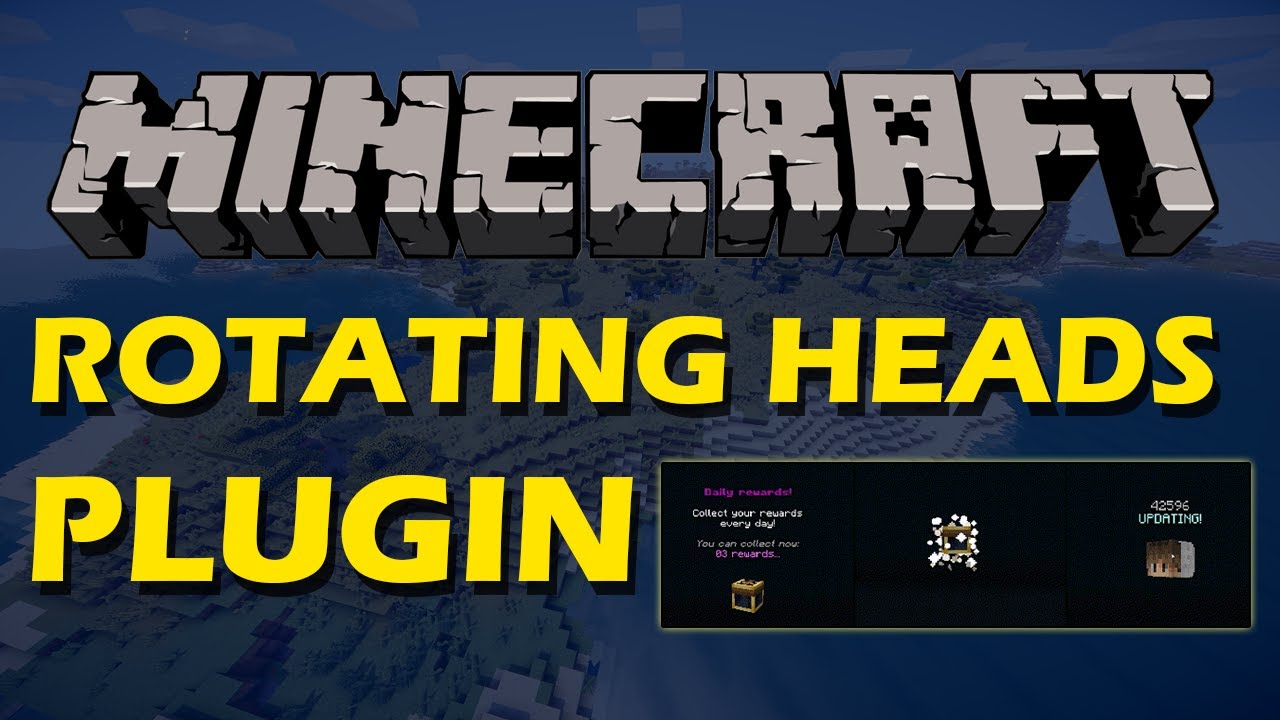 Decorative Information In Minecraft With Rotating Heads Plugin Youtube