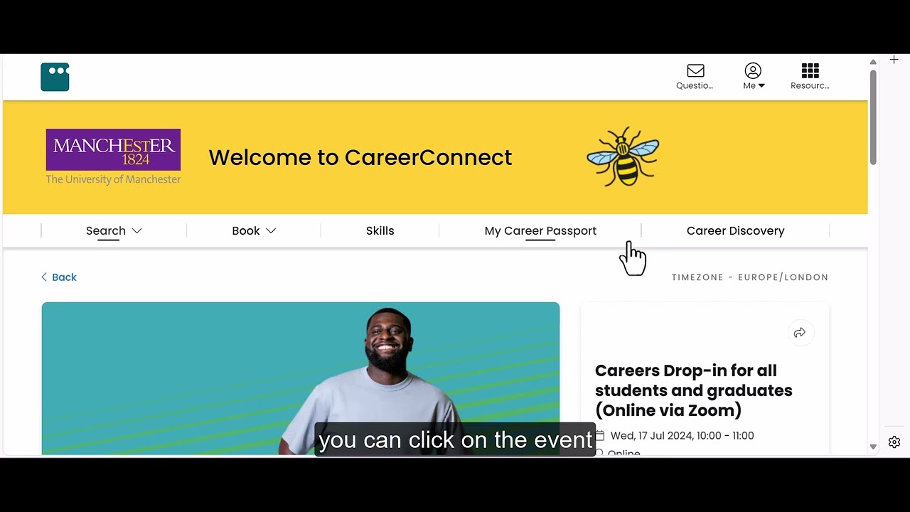 How To Book Events Through Careerconnect Youtube