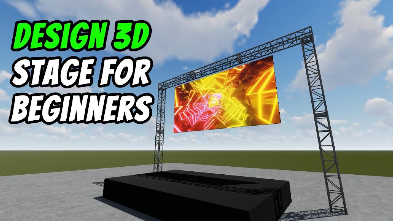 Design 3d Stage For Beginners Youtube