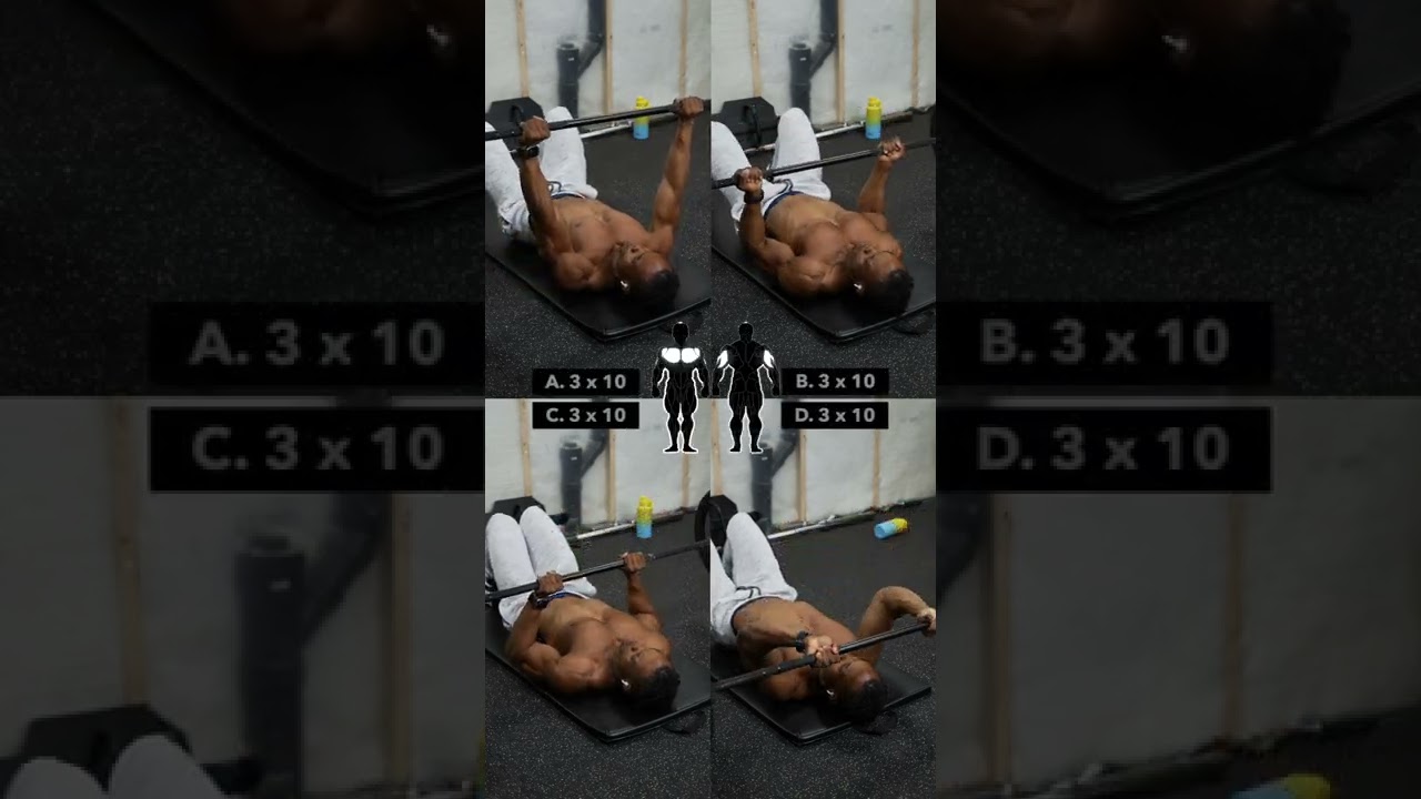 Barbell Chest Triceps Workout No Bench Needed Youtube