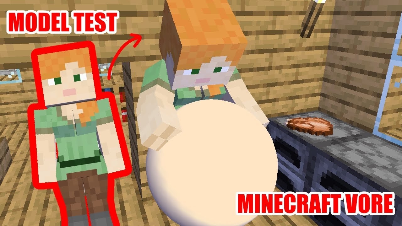 New Model Test Minecraft Vore Youtube