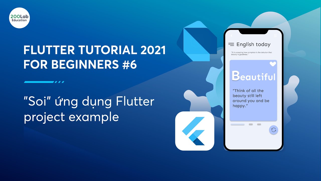 Flutter Tutorial 2021 For Beginners 6 Soi á Ng Dá Ng Flutter Project