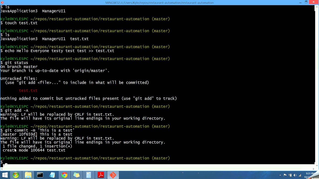 Pull Push Using Bitbucket W Git Youtube