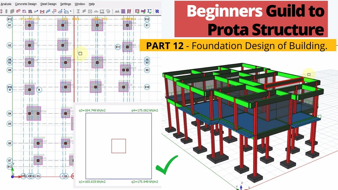 Part 12 Foundation Design In Protastructure Youtube