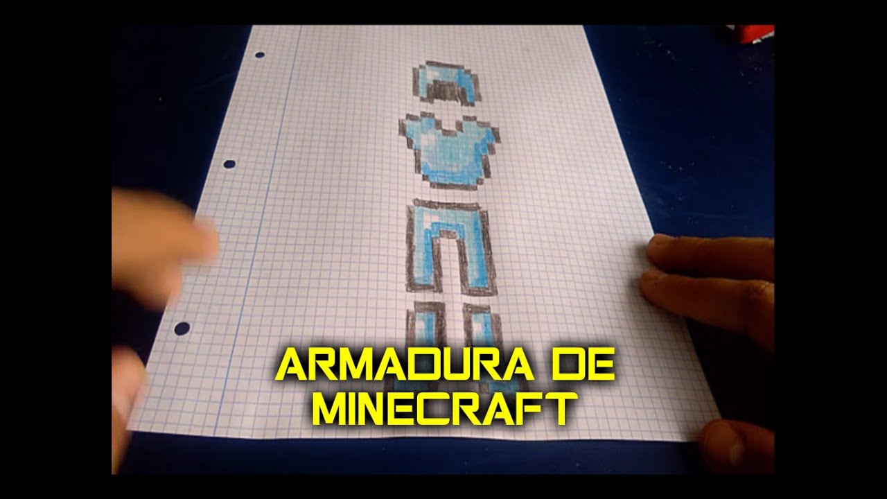 Arte De Pixel De Armadura De Diamante Minecraft Pixel Art Steve