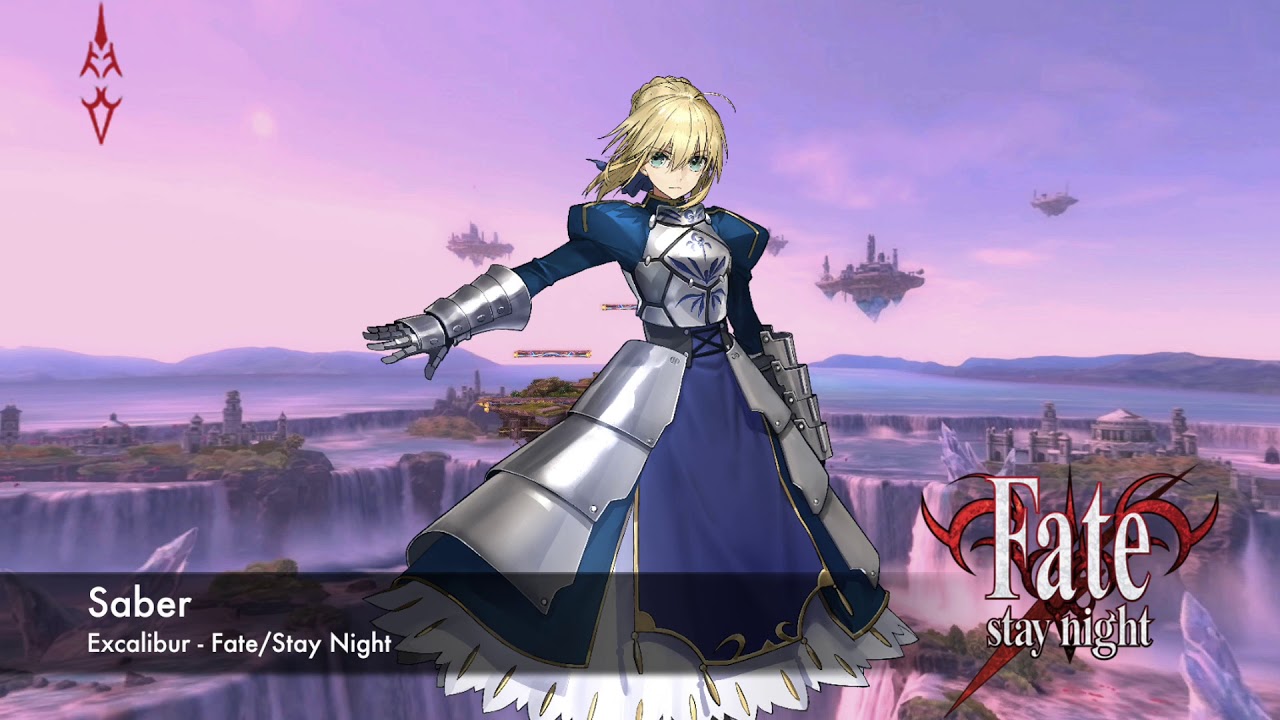 Saber Fate Stay Night Smash Bros Victory Theme Youtube