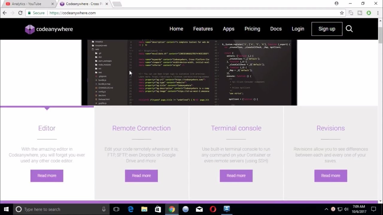 Codeanywhere Code From A Web Browser Youtube