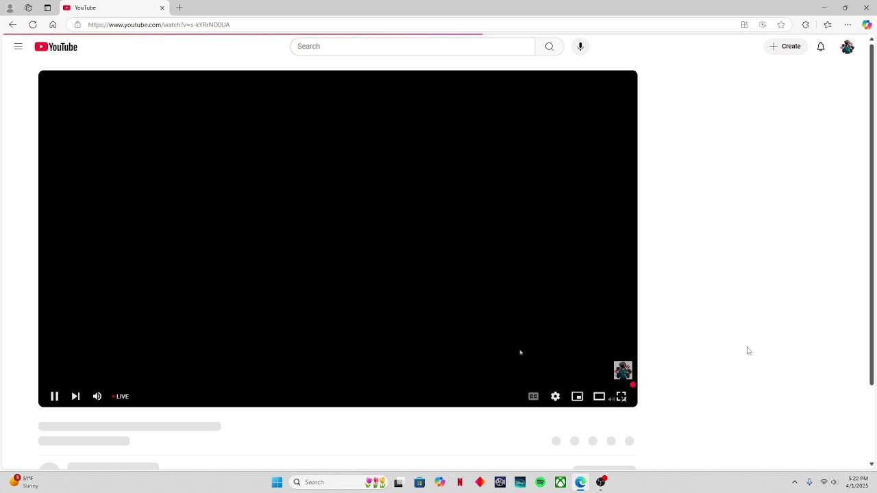 First Stream Youtube